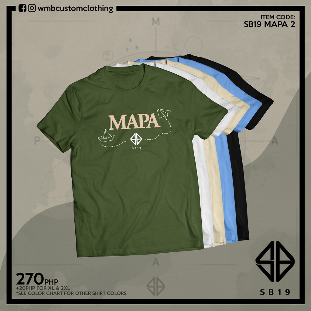 SB19 MAPA Shirt (SB19 MAPA 2) by WMB Clothing | Shopee Singapore