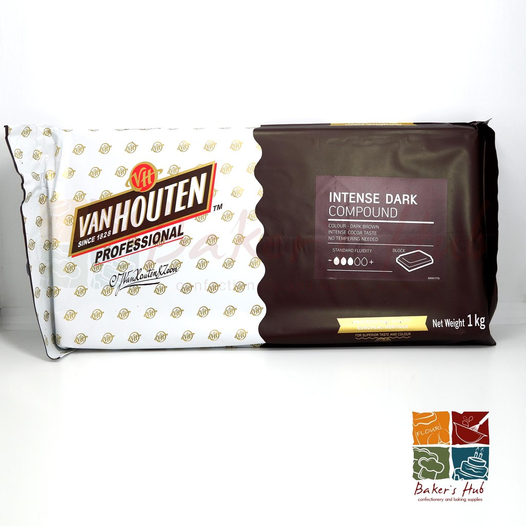 Van Houten Dark Chocolate Compound 1kg | Shopee Singapore