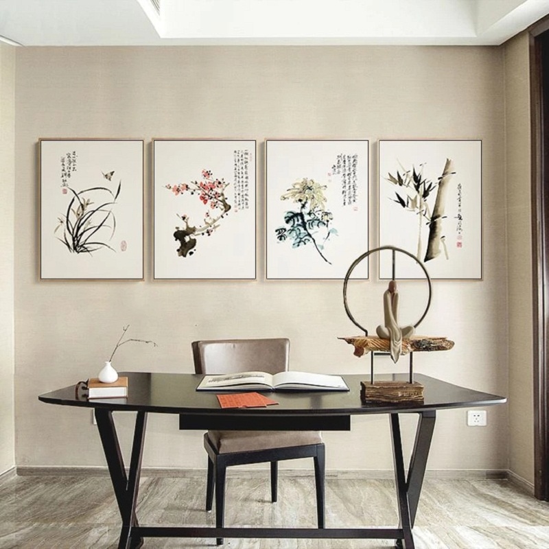 Classical Chinese Calligraphy Art Canvas, Vintage Painting, Home Decor ...