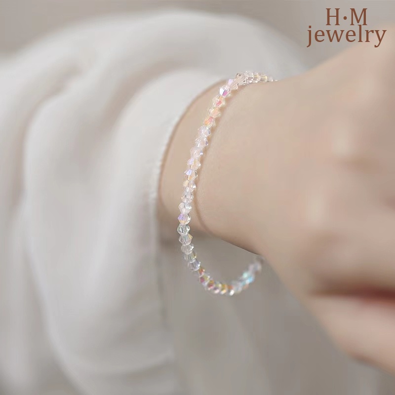 New Natural Crystal Bracelet Cute Non-Fading Shiny Bracelet | Shopee ...