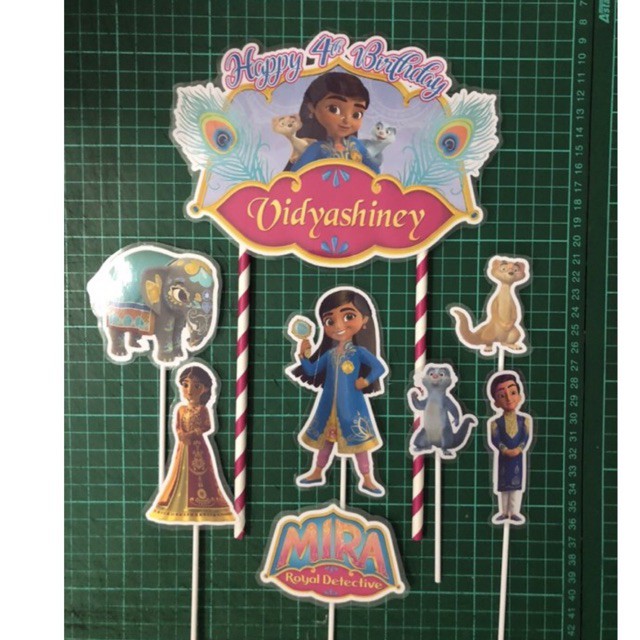 Mira the royal detective cake topper ( 8 pcs) | Shopee Singapore