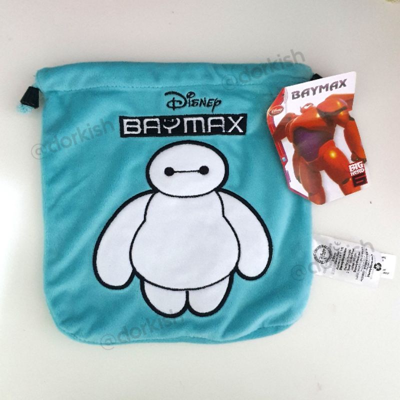 Disney Big Hero 6 Baymax Velvet Drawstring Storage Pouch Case Casing ...