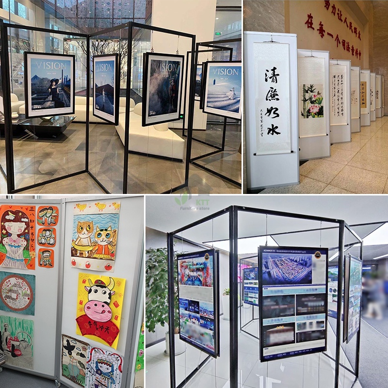 partition divider Folding exhibition board calligraphy and painting ...