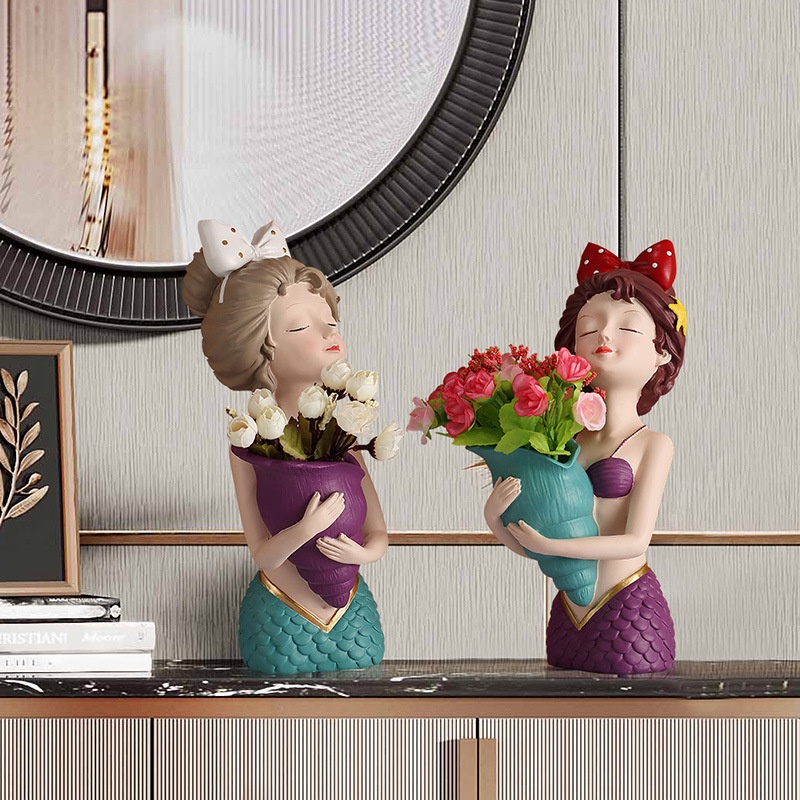 Office Decor Statues Elegant Aesthetic TV Stand Wine Cabinet Sculptures ...