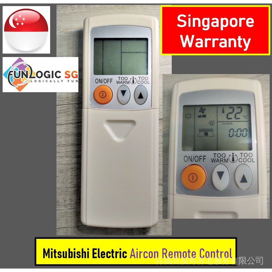 Mitsubishi Electric Aircon Remote Control [Singapore Warranty] | Shopee ...