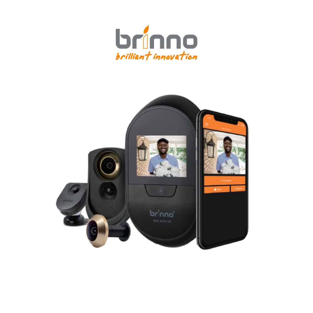 BRINNO Duo SHC1000W (WiFi) Smart Home Security Concealed Peephole ...
