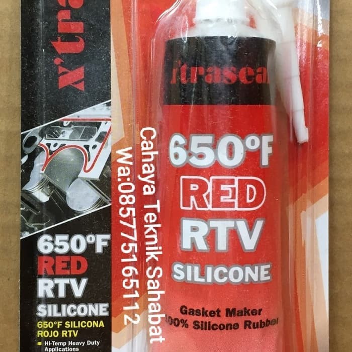 Xtraseal red RTV silicone sealant high temp 650*F(85gr) | Shopee Singapore