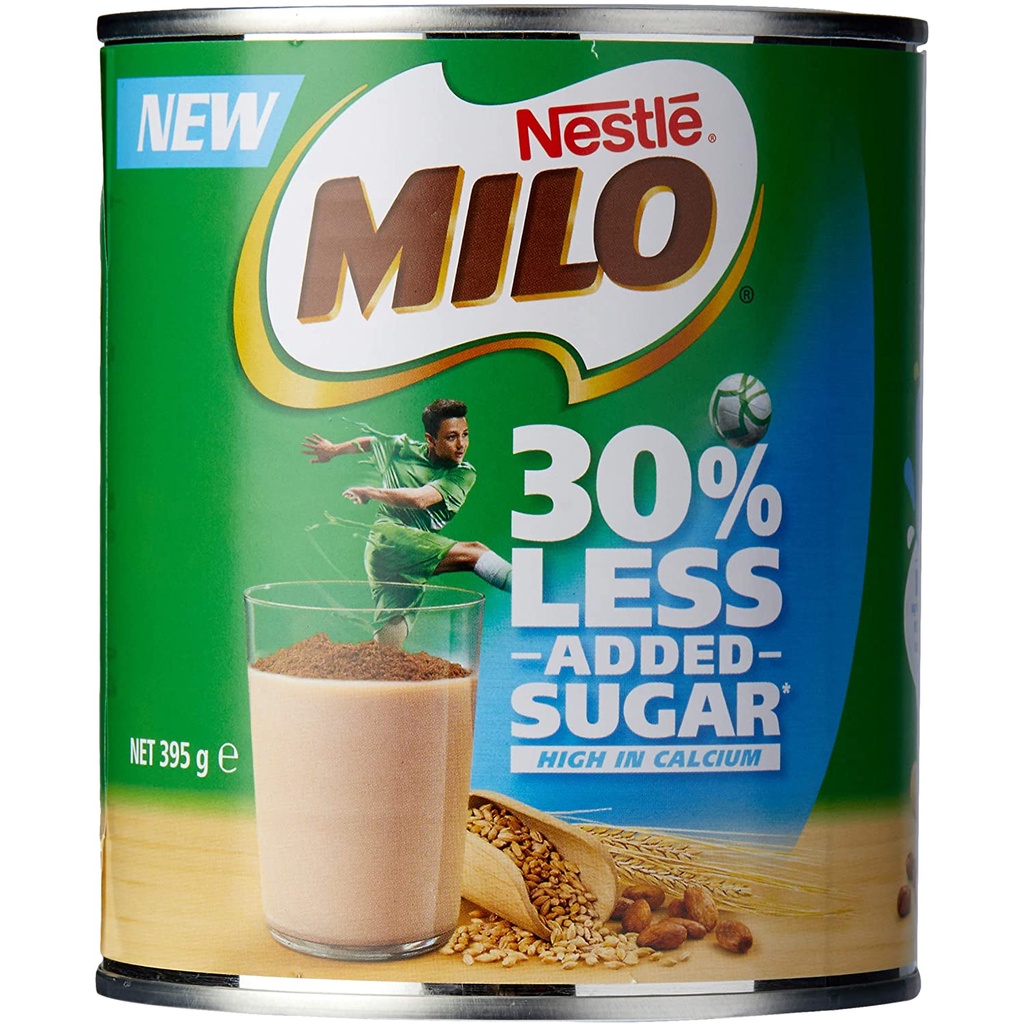 NESTLE MILO 30% Less Added Sugar Chocolate Malt Powder Drink 395g ...