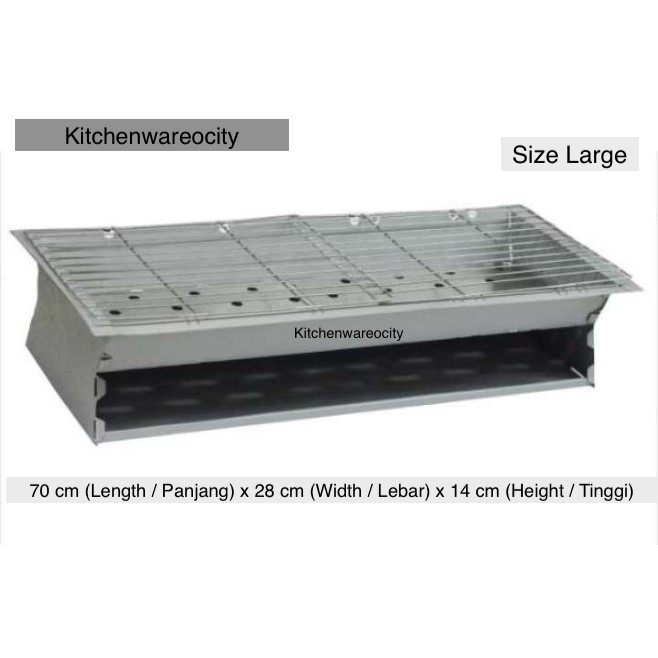 BBQ Satay Stove (Large) / Satay Grill Stove (Large) / Outdoor BBQ Grill ...