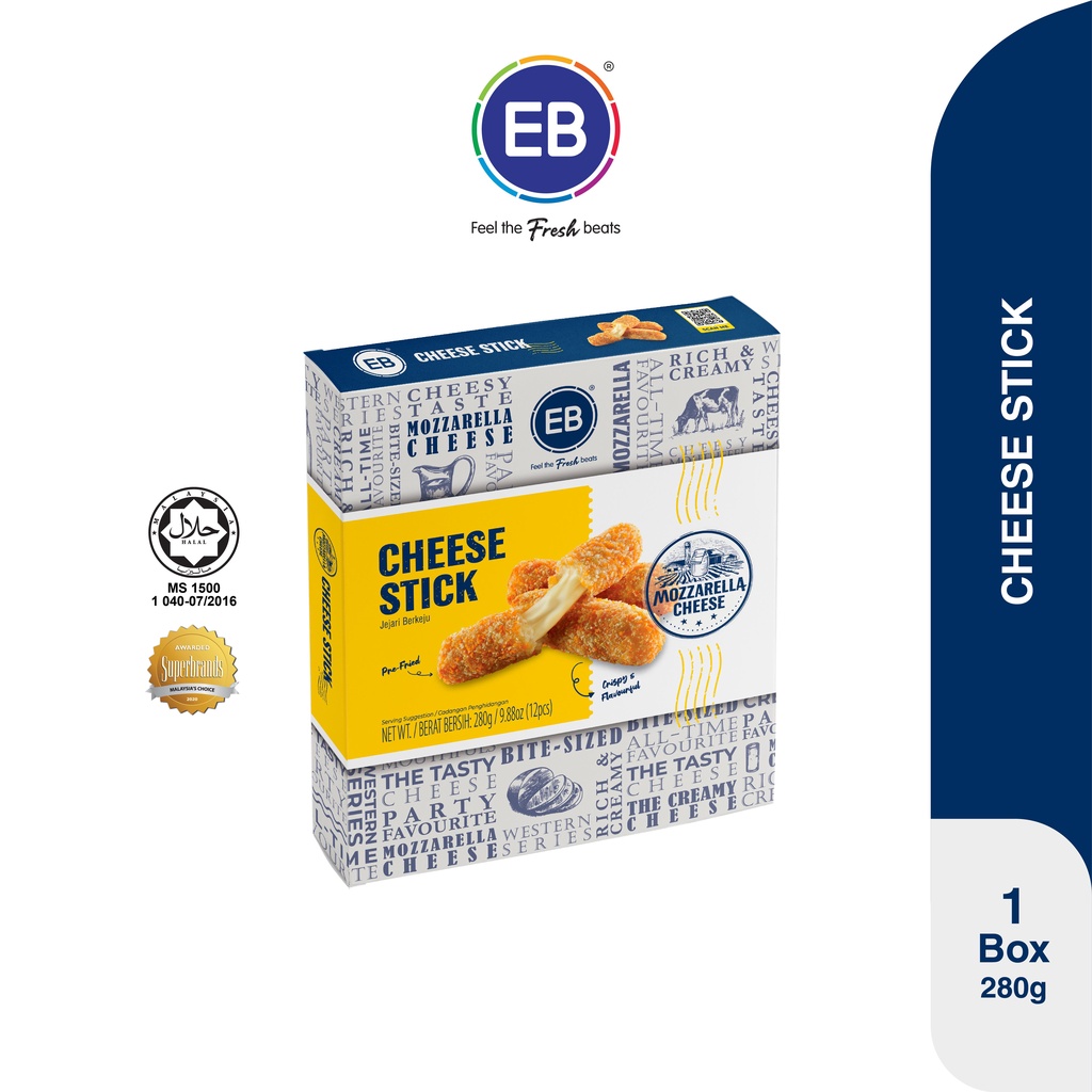 [New Launch] Cheese Stick (280gm) | EB Food | Halal certified | Frozen ...