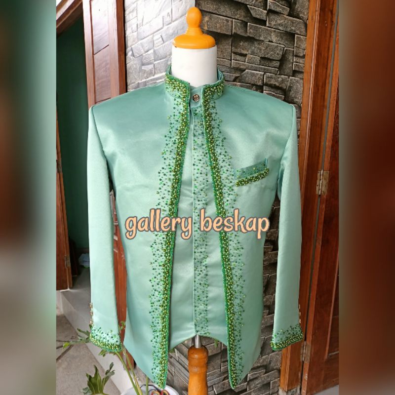 Ready beskap basofi wardah / muslim beskap / modern Bridal Suit ...
