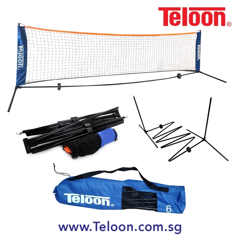 3m Width x 0.85m Height | 3m Foldable & Portable Tennis Net | Shopee ...