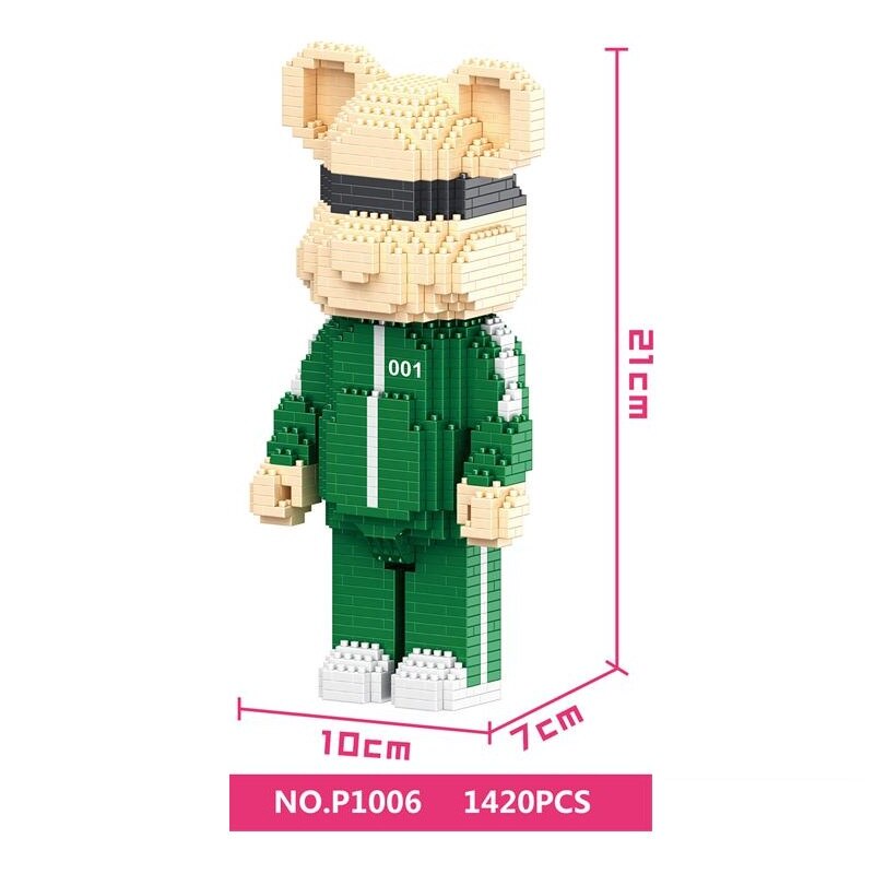 Luxury BearBrick Mini Blocks Cartoon Building Toy Bear Brick Anime ...