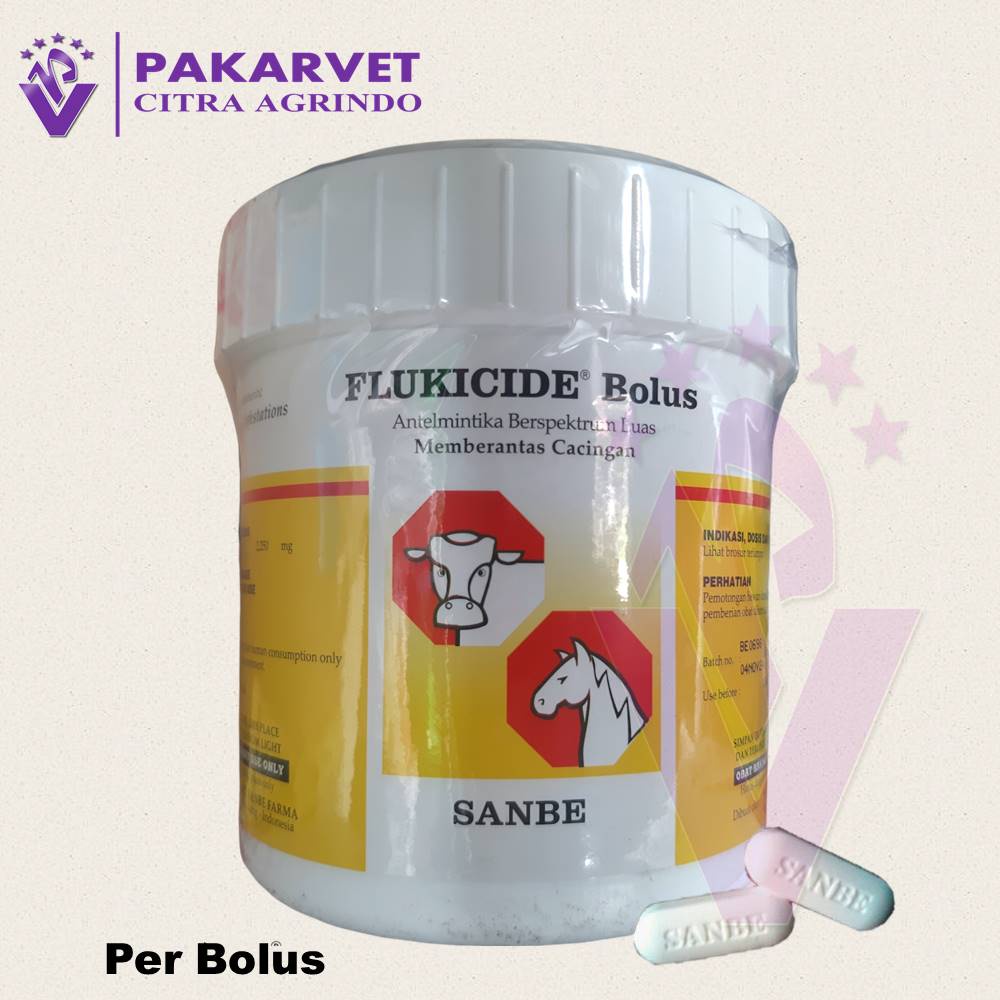 Flukicide bolus Drug Worms Beef, Sheep, Goat SANBE (Price per bolus ...