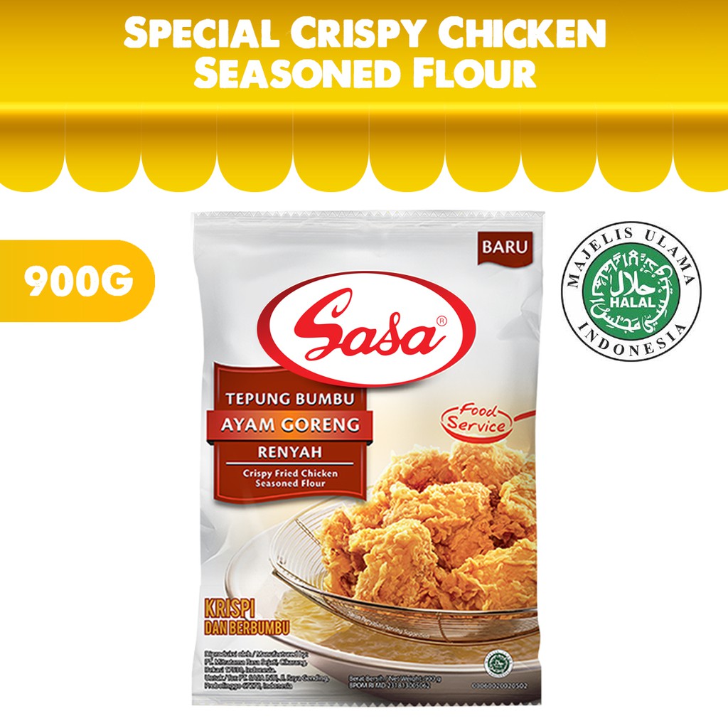 [Halal] Sasa Special Crispy Chicken Seasoned Flour - 900g | Shopee ...
