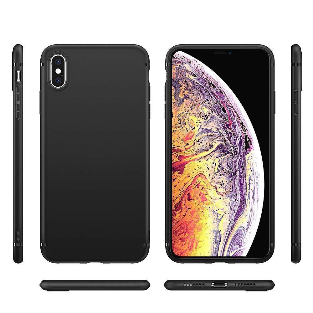 Case for iPhone X XS Max XR Slim Case Soft Matte TPU Silicone Rubber ...