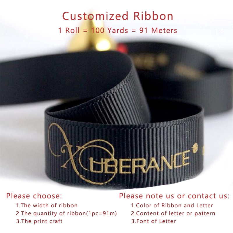 Customized Ribbon - Personalized Screw Thread Ribbons - 100 Yards (91 ...