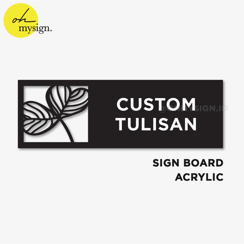 Custom Sign Acrylic Writing Acrylic Signage Board Print Name Room ...
