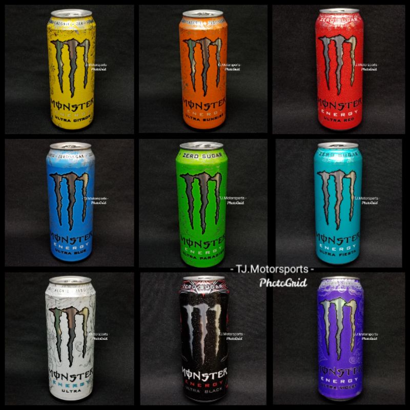 Monster Energy Drink Ultra Edition Red Citron Sunrise Paradise Blue ...