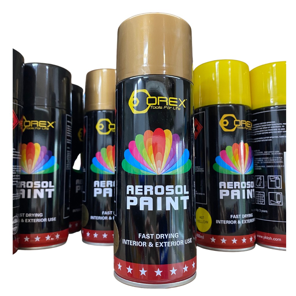 OREX Spray Paint 400ML Assorted Colors | Shopee Singapore