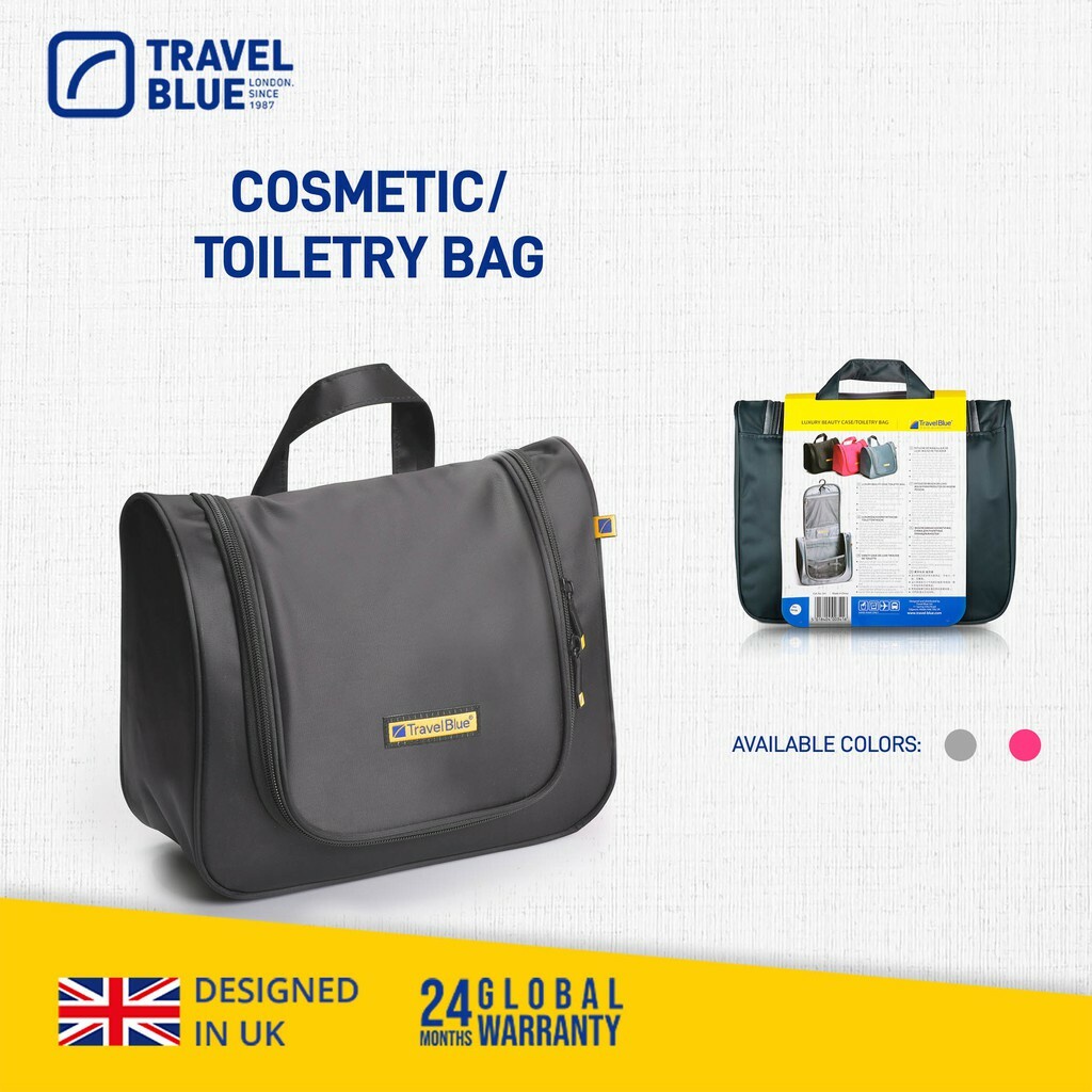 Travel Blue Luxury Beauty Case / Travel Toiletry Bag TB-341 | Shopee ...