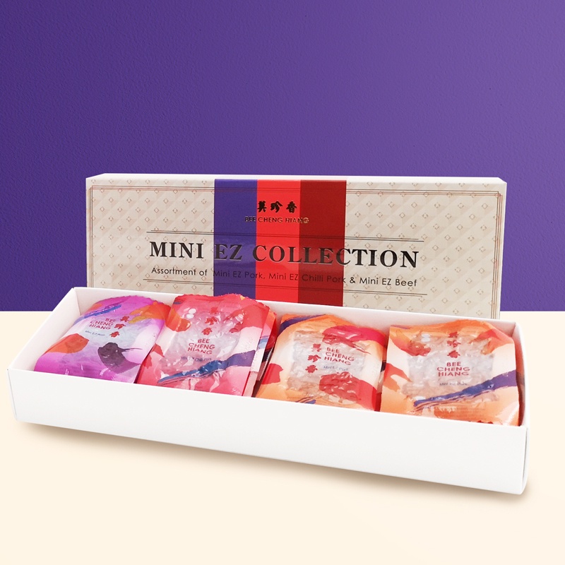 Bee Cheng Hiang Mini Ez Bak Kwa Collection Pork Chilli Pork Beef 155gbox Shopee Singapore