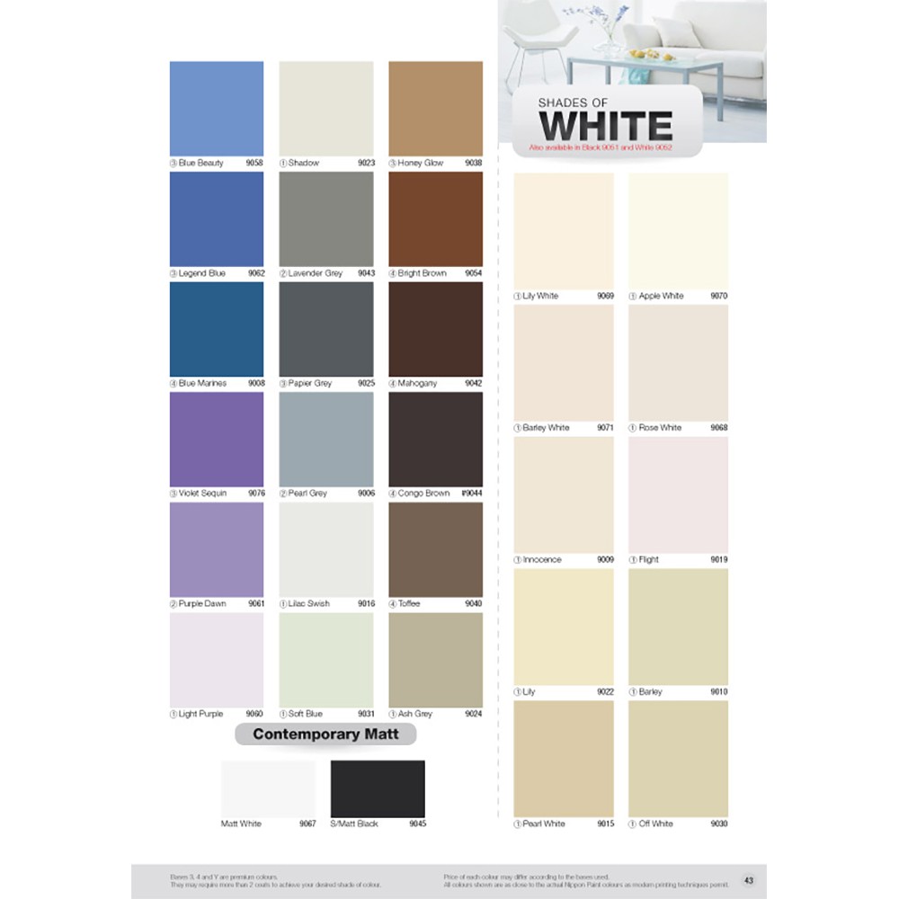 (NO RETURN/ NO EXCHANGE )Nippon Paint Bodelac 9000 1L | Shopee Singapore