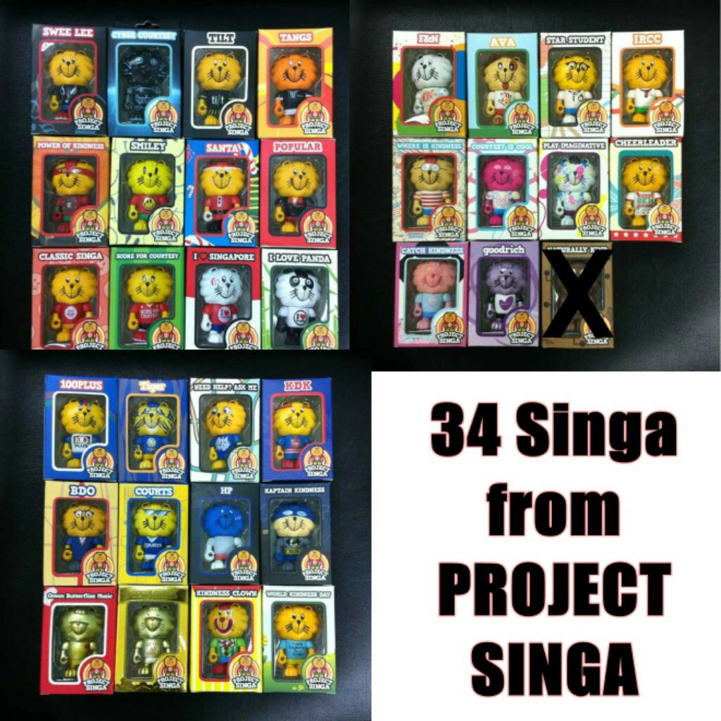 ONE SET ONLY! 34 Singa Lion from Project Singa 2010 Collection | Shopee ...