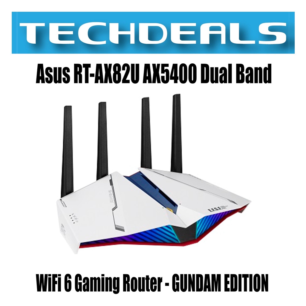Asus RT-AX82U AX5400 Dual Band WiFi 6 Gaming Router - GUNDAM EDITION | Shopee Singapore