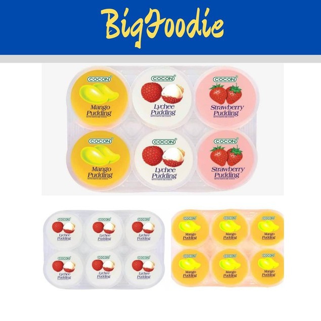 [BFD] Cocon Pudding With Nata De coco 80gx6s (Assorted/Mango/Lychee ...