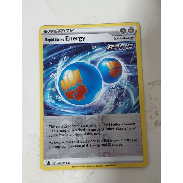 Pokemon rapid strike energy battle style card | Shopee Singapore