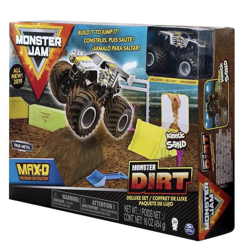Monster Jam Max D Monster Dirt Deluxe Set, Featuring 16 Ounces of ...