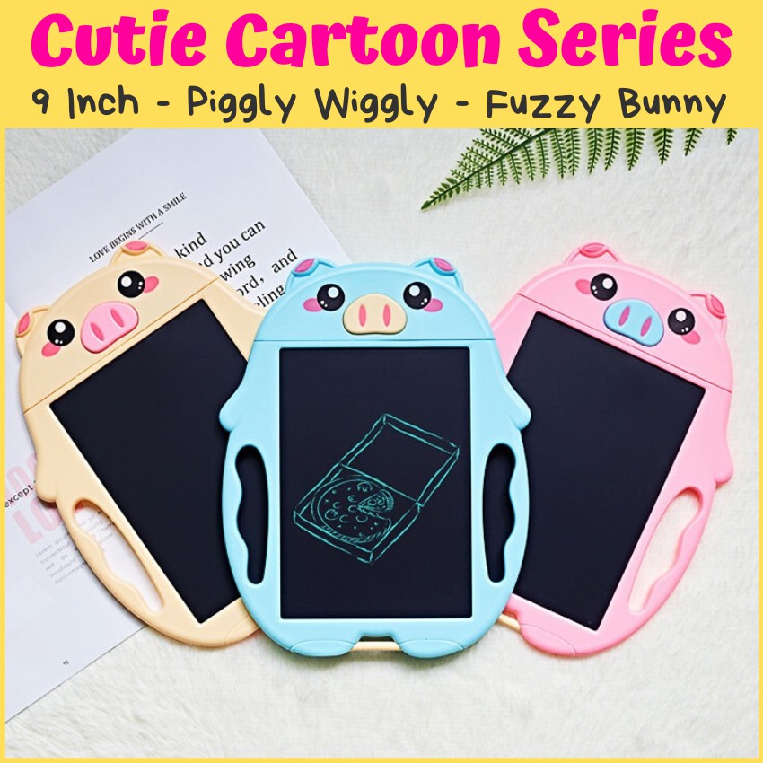 Kids LCD Writing Pad ★ SG Seller ★ Cartoon Series 9 Inch ★ Doodle Board ...
