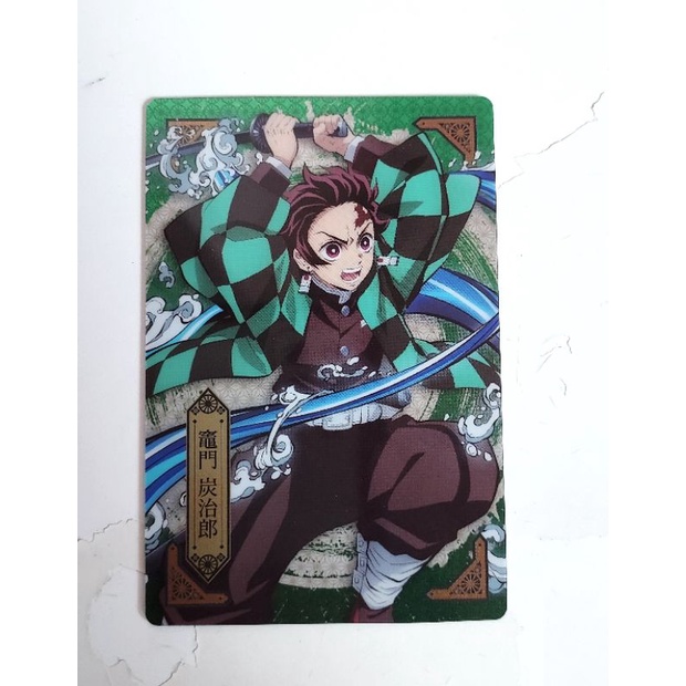 Tanjiro Demon slayer kimetsu no yaiba anime wafer bandai card | Shopee ...