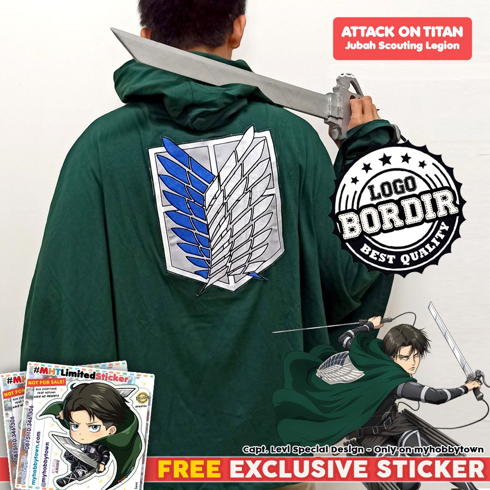 Attack On Titan Robe AOT Shingeki no Kyojin SNK Scouting Legion Survey ...