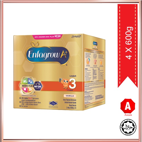 ENFAGROW A+ STEP 3 VANILLA FORMULATED MILK POWDER FOR CHILDREN 1-3 ...