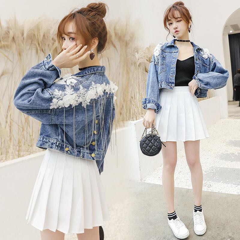 Women Denim Jacket Coat Jeans Jackets Outwear Nomber Trends Jaket 2019 ...