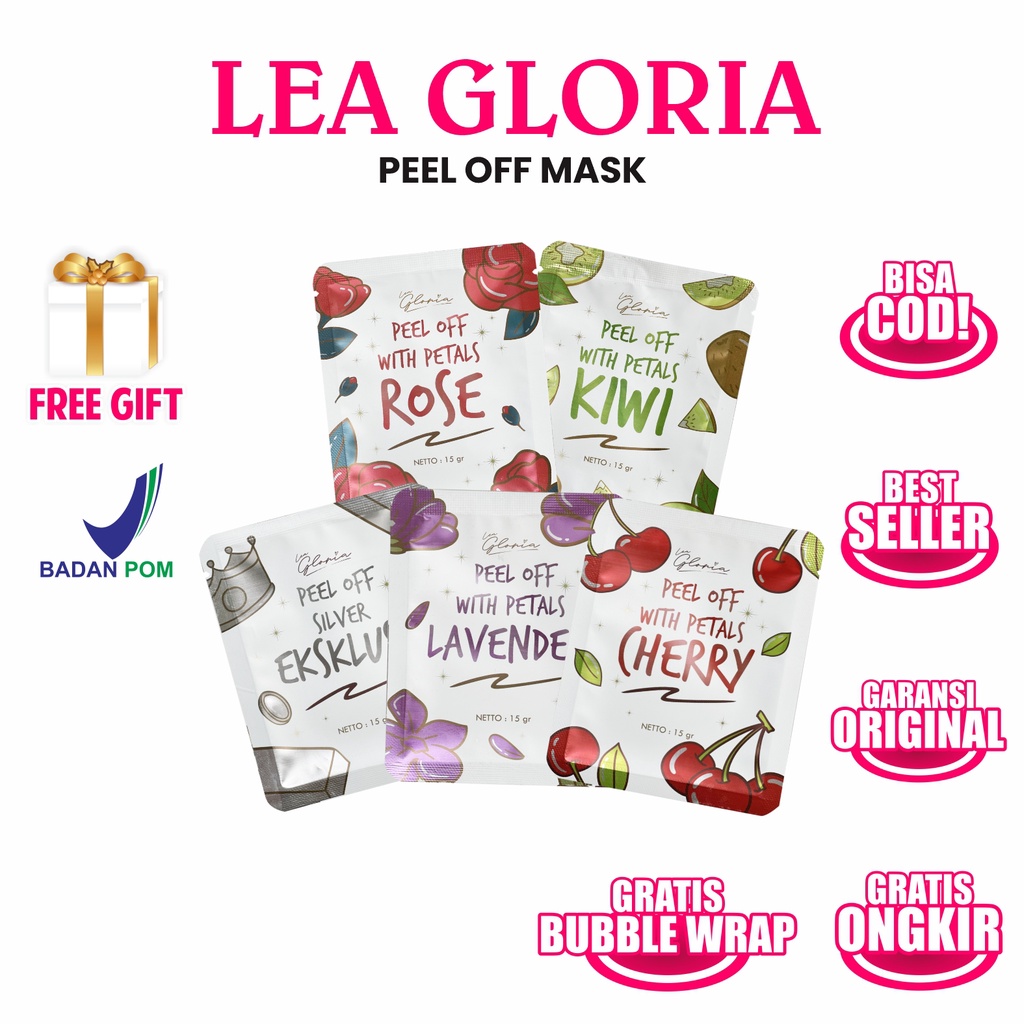 Peel Off Mask By Lea Gloria Mask Model Mask 15gr BPOM Halal Original ...
