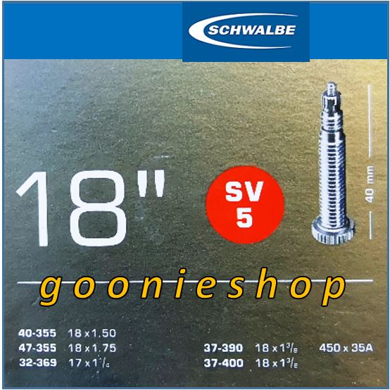 *SG SELLER* SCHWALBE Inner Tyre Tube for 16 18 20 22 inch Folding Bicycle. Model AV4 AV6 AV7 ...