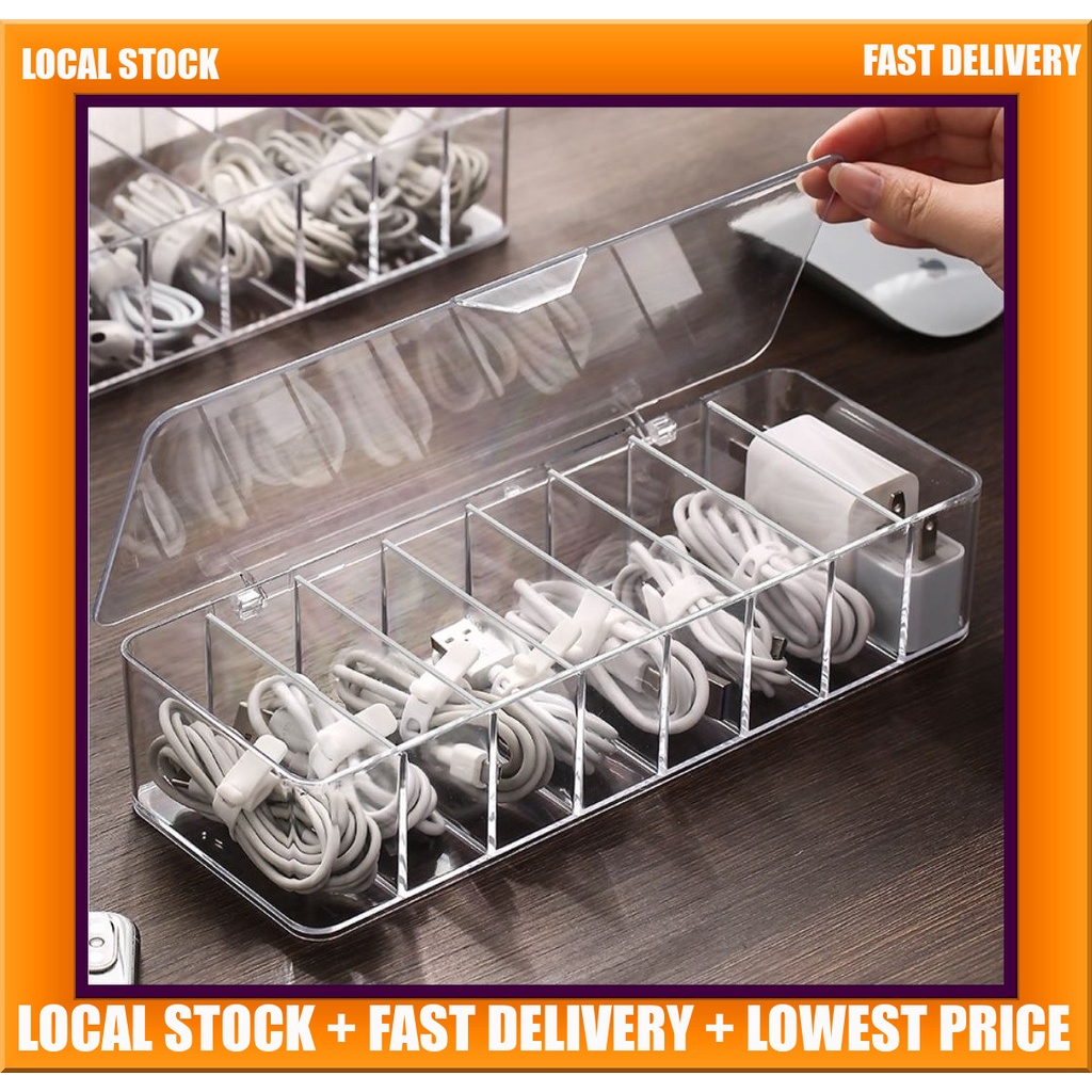 Cable storage box Dustproof storage cable management box/Hub Organizing ...
