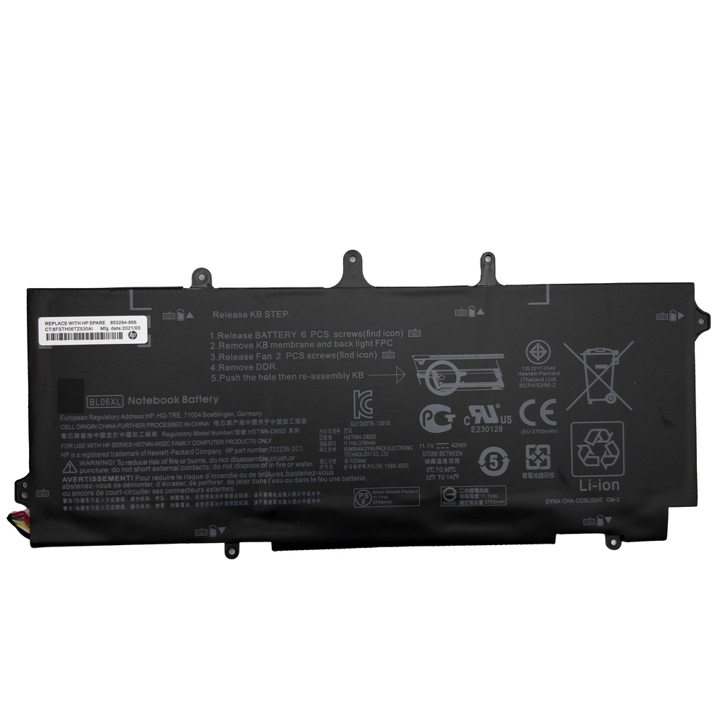 HP EliteBook 1040 Battery (Battery Model: BL06XL) | Shopee Singapore
