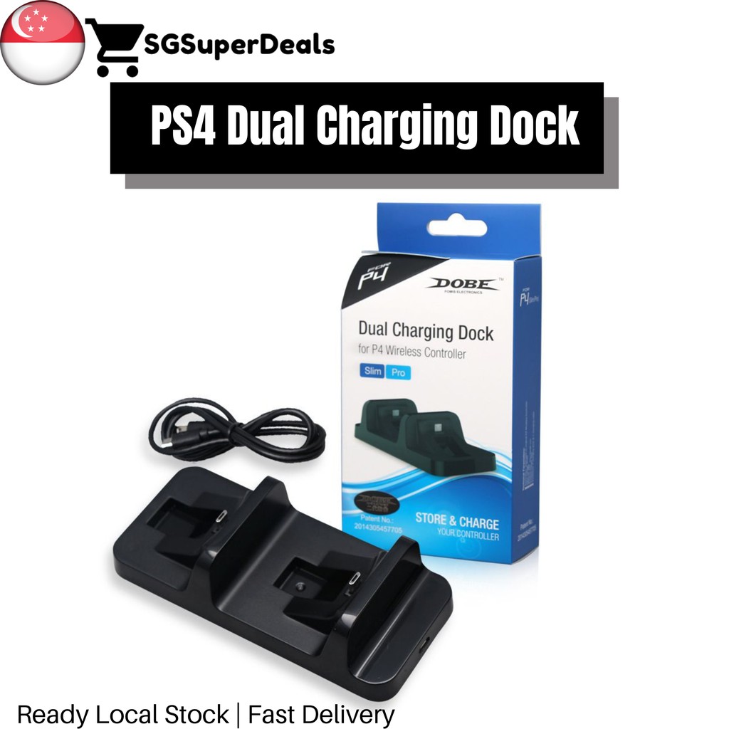 DOBE PS4 Controller Dual Charging Dock Controllers Charger Charging Station for PS4 PS4 Pro Shopee Singapore