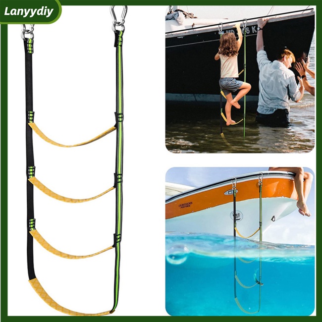 lA Boat Rope Ladder With Hook Portable Folding Soft Boarding Ladders ...