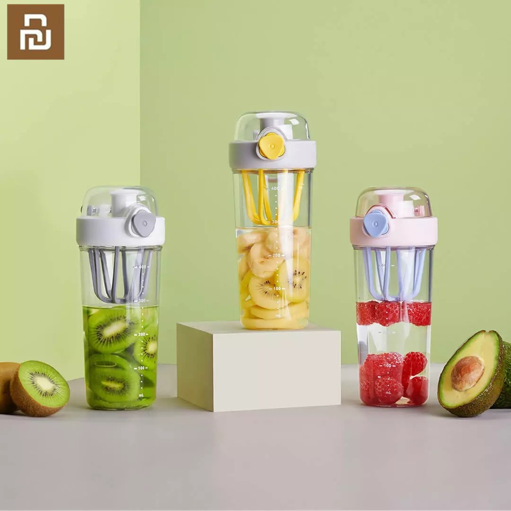 500ml Fun Home Portable Juicer Fruit Mixer Mini Juice Cup Hand Shake ...