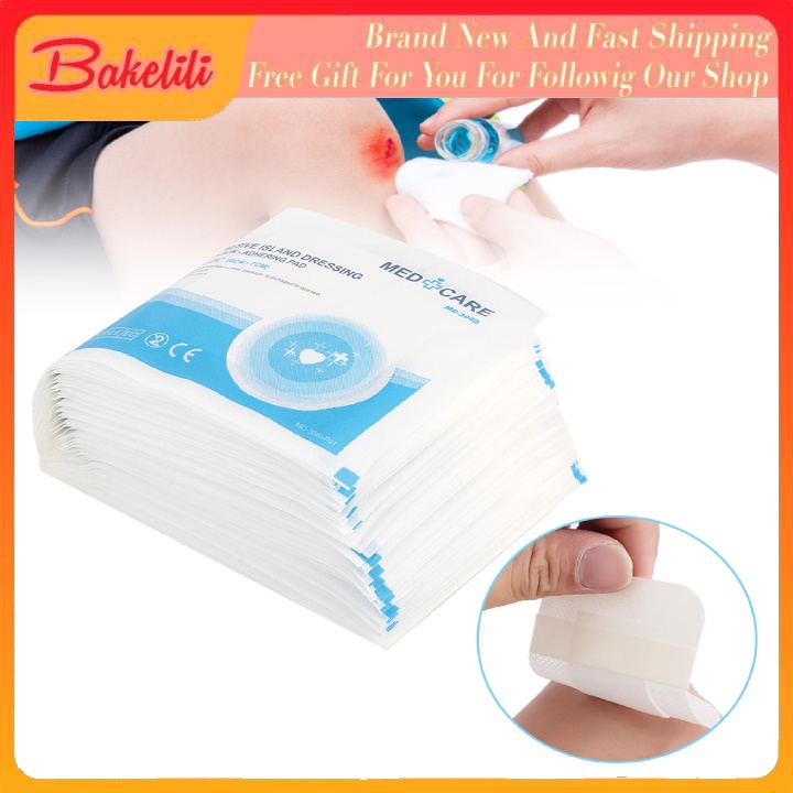 50Pcs/pack Waterproof Breathable Wound Dressing Patch Medical Sterile ...
