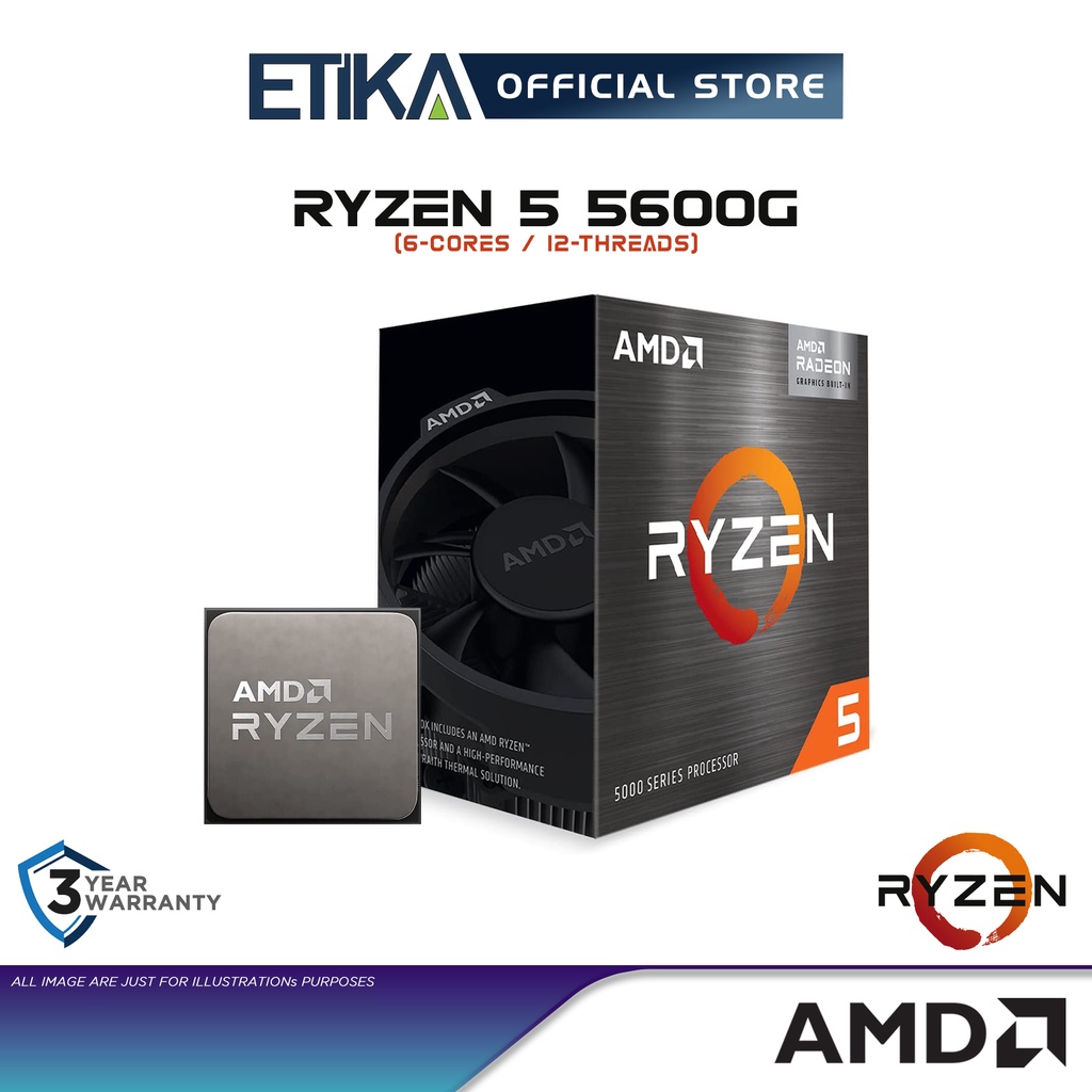 AMD Ryzen 5 5600G | 6-Cores AM4 Socket CPU Processor | AMD Radeon ...