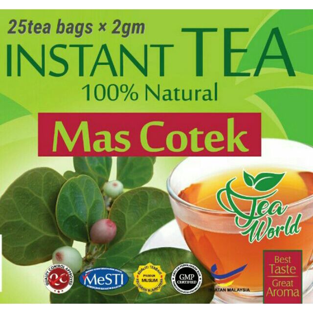 Teh Uncang Mas Cotek TEA WORLD 50g (loose pack) | Shopee Singapore