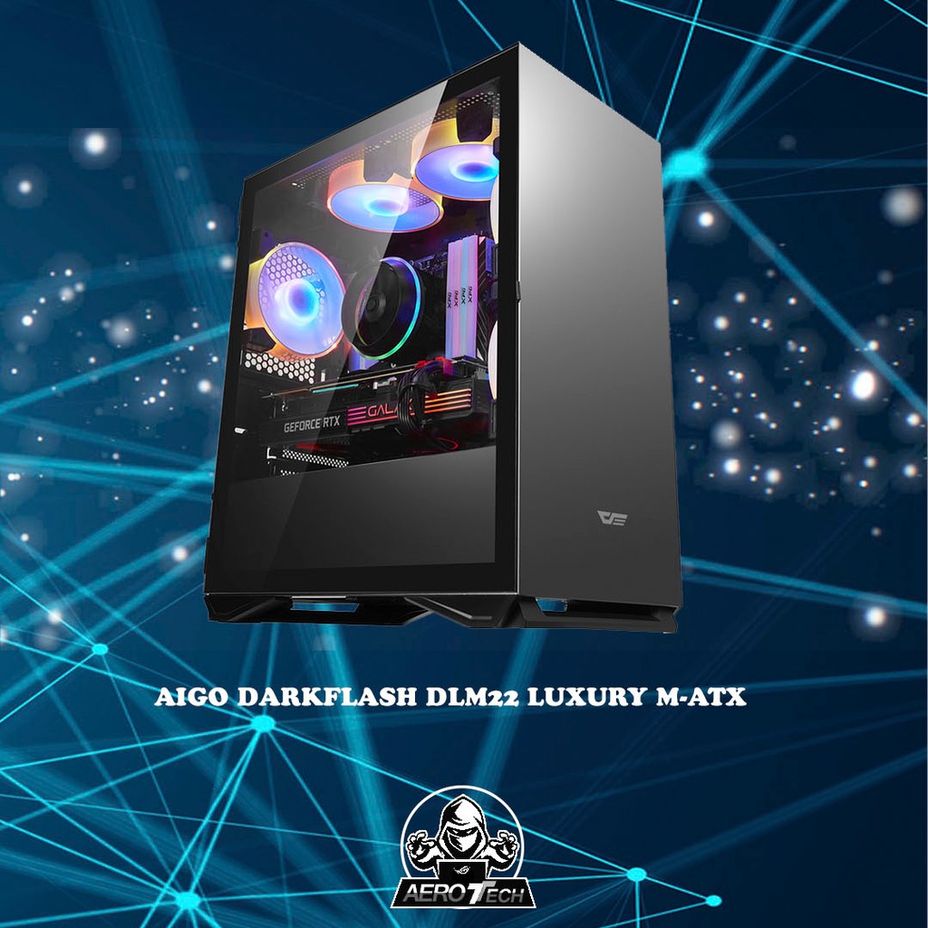AIGO DARKFLASH DLM22 LUXURY M-ATX MANTAP | Shopee Singapore