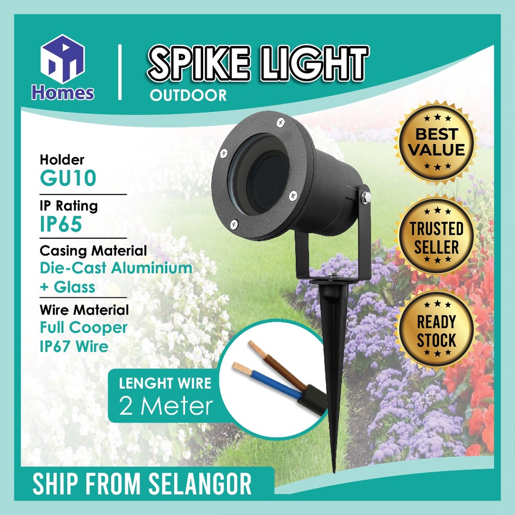 Garden Spike Lamp / Outdoor Spike Light/ Garden Lawn Light/ Waterproof ...