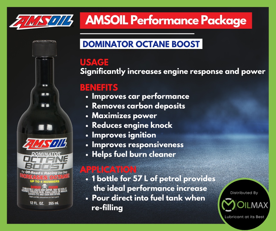 Amsoil DOMINATOR® Octane Boost 12oz (354ml) | Shopee Singapore